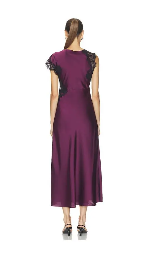 ELODIE THE LABEL Maris Dress In Purple