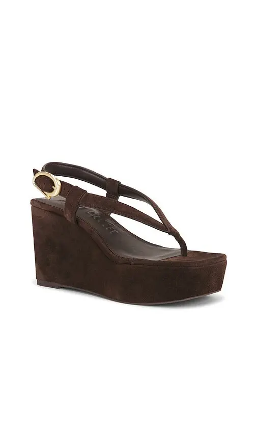 Cult Gaia Shae Sandal In Chocolate