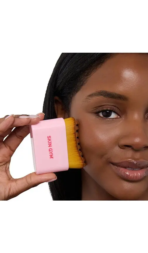 SKIN GYM Gua Sha Sculptflow Facial Contour Brush In Pink