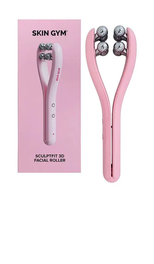 SKIN GYM Sculptlift 3d Facial Roller In Pink