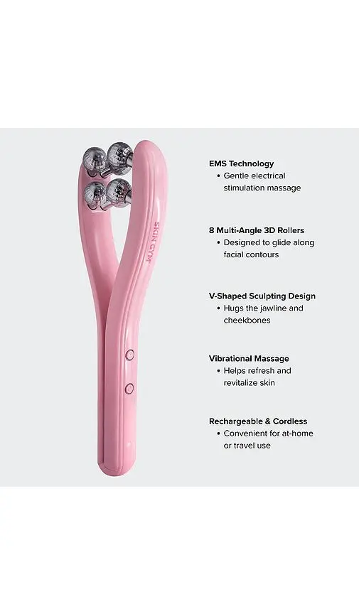 SKIN GYM Sculptlift 3d Facial Roller In Pink