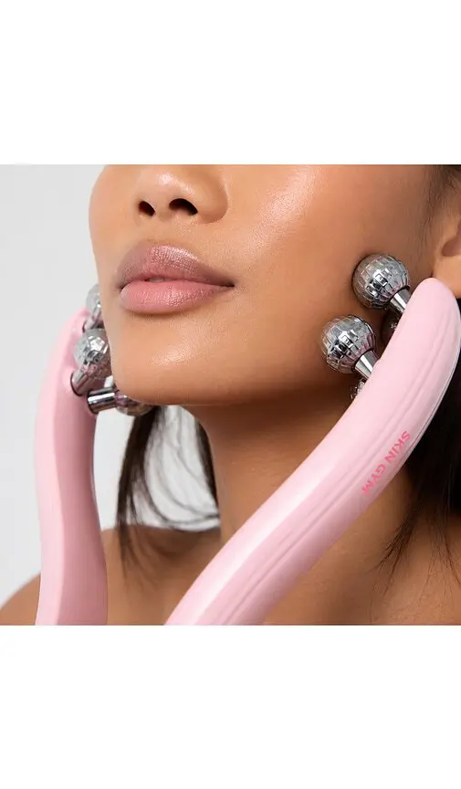 SKIN GYM Sculptlift 3d Facial Roller In Pink