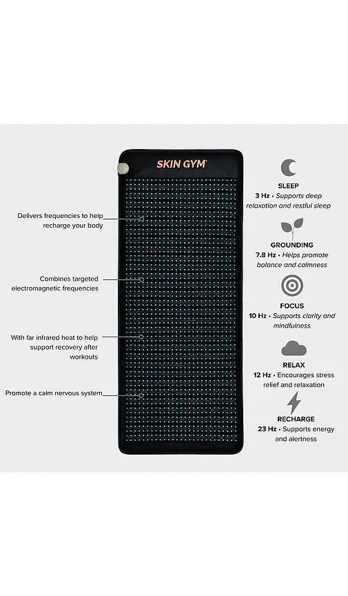 SKIN GYM Recharge Pemf Infrared Pro Mat In Black