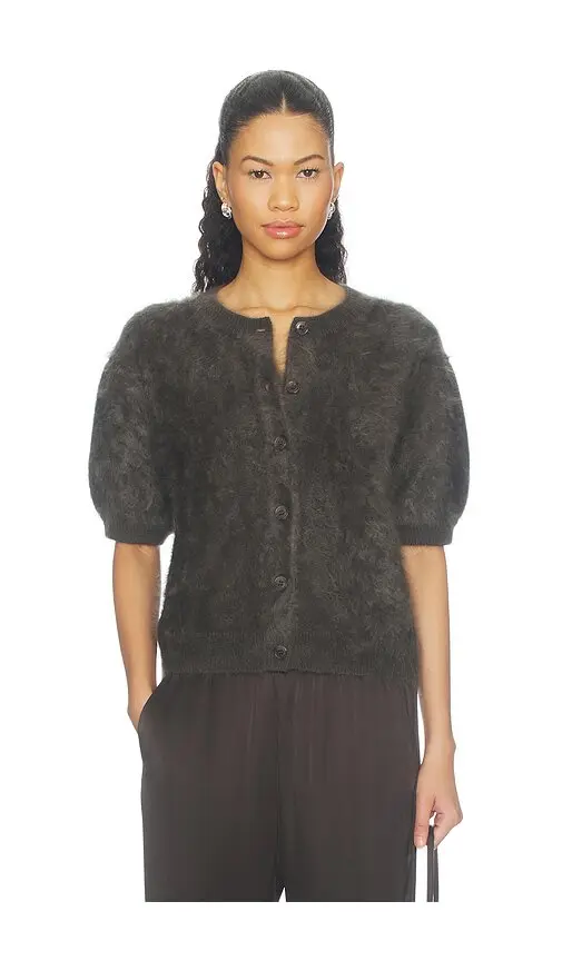 LISA YANG Lucianne Cardigan In Charcoal
