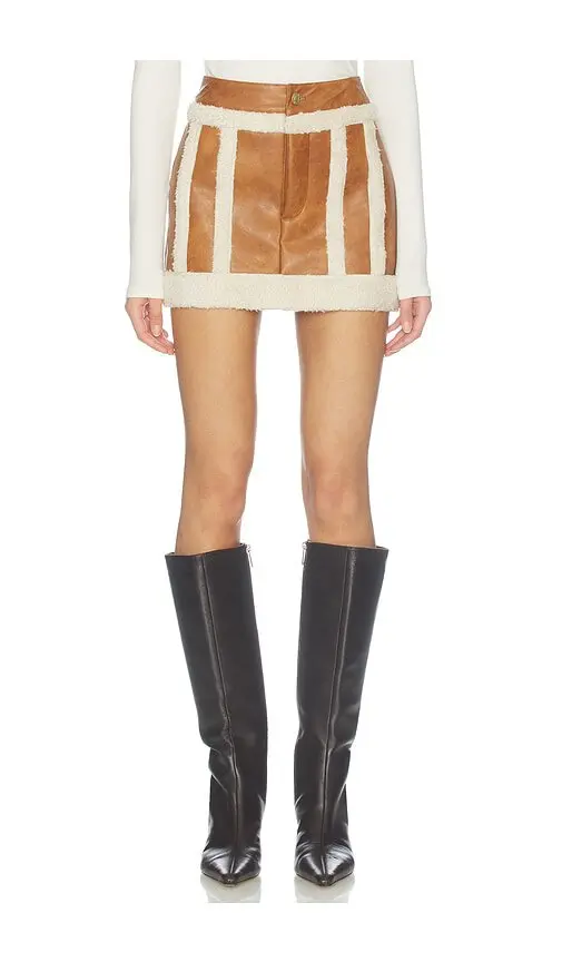 Show Me Your Mumu Laurel Canyon Skort In Brown