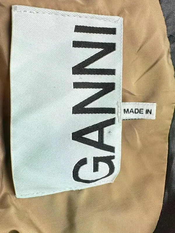 GANNI Double-breasted Teddy Coat