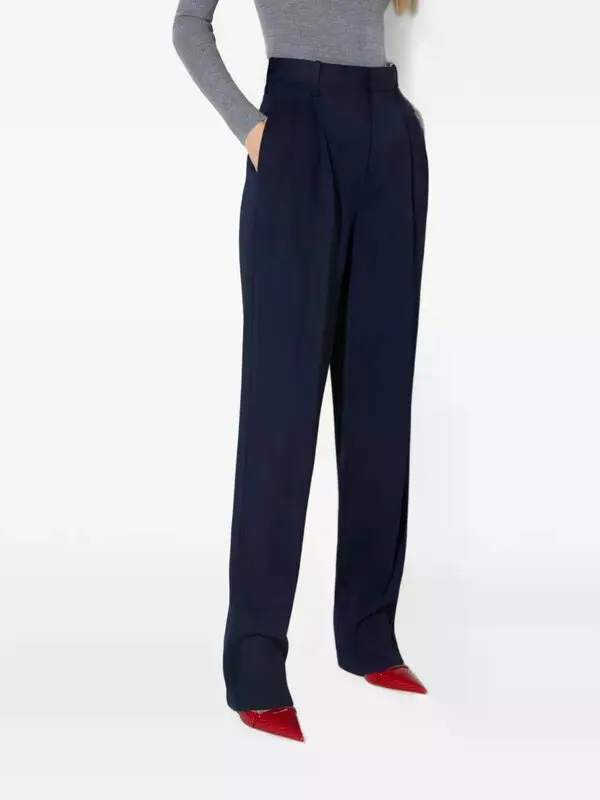 Elisabetta Franchi Flowing Gabardine Trousers