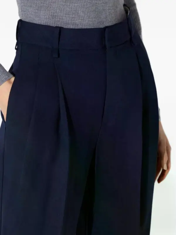 Elisabetta Franchi Flowing Gabardine Trousers