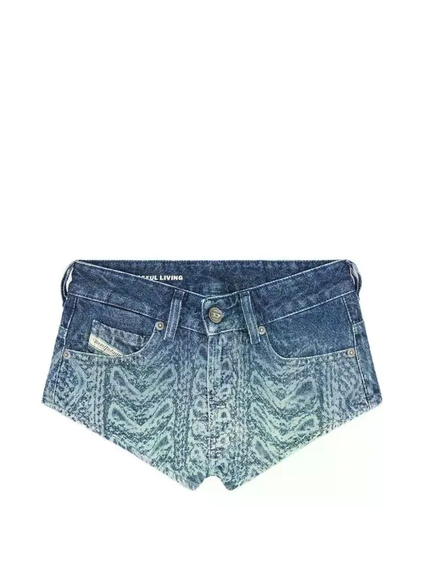 DIESEL® Trompe-l’oeil Bouclé Shorts