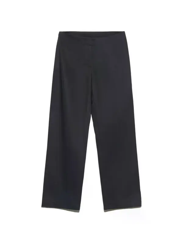 Bimba Y Lola Navy- Straight-leg Trousers - Blue