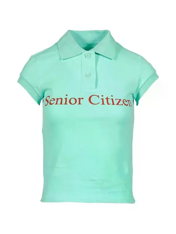 PRAYING Graphic-print Polo Shirt - Green