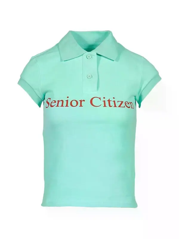 PRAYING Graphic-print Polo Shirt