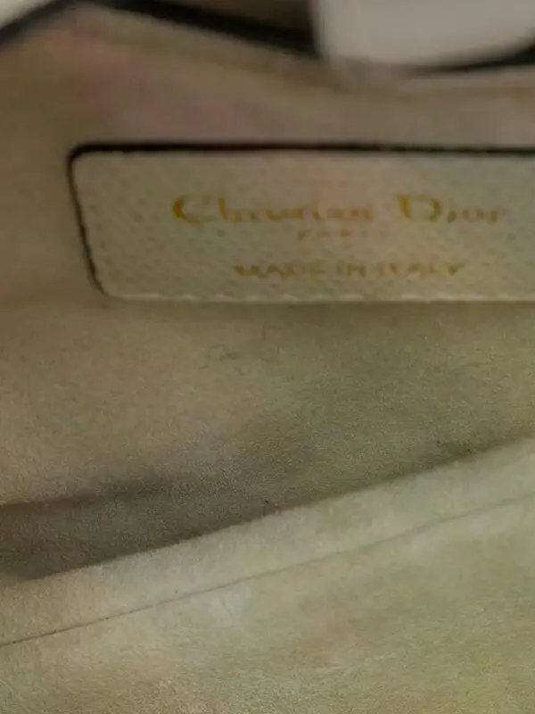 Dior 2019 Mini Grained Calfskin Saddle Bag Satchel