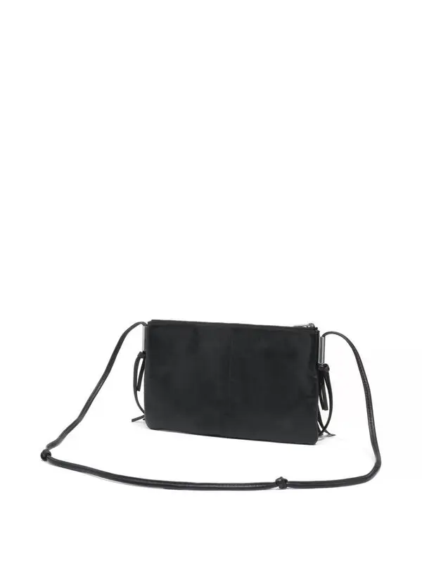 Bimba Y Lola Small Leather Fringed Clutch Bag - Black