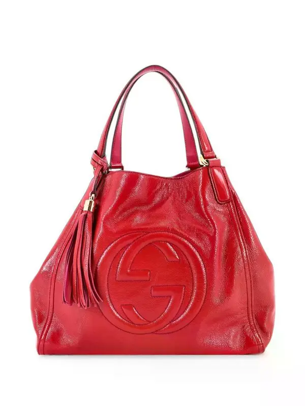 Gucci Soho Patent Medium Shoulder Bag - Pink