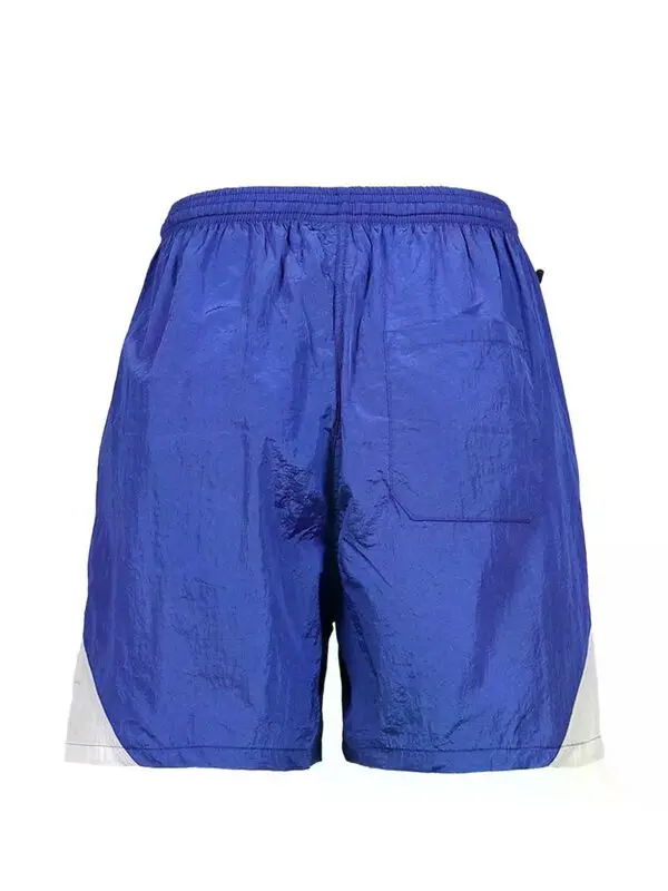 PRAYING Logo-print Side-stripe Shorts