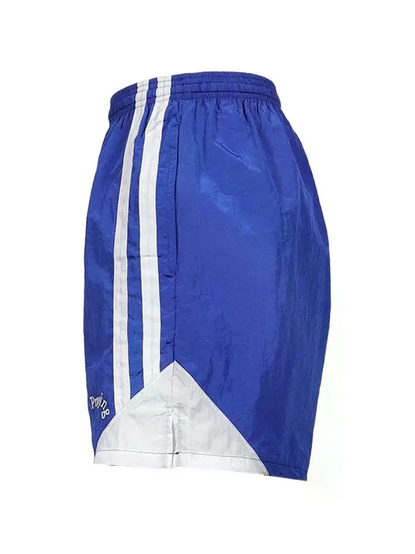 PRAYING Logo-print Side-stripe Shorts