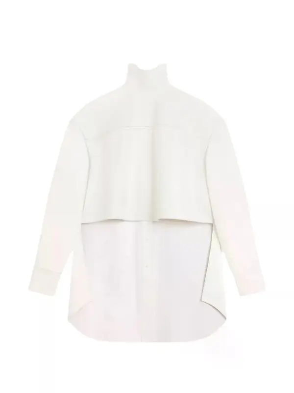 Givenchy Back-to-front Tie-up Shirt In Nappa Leather