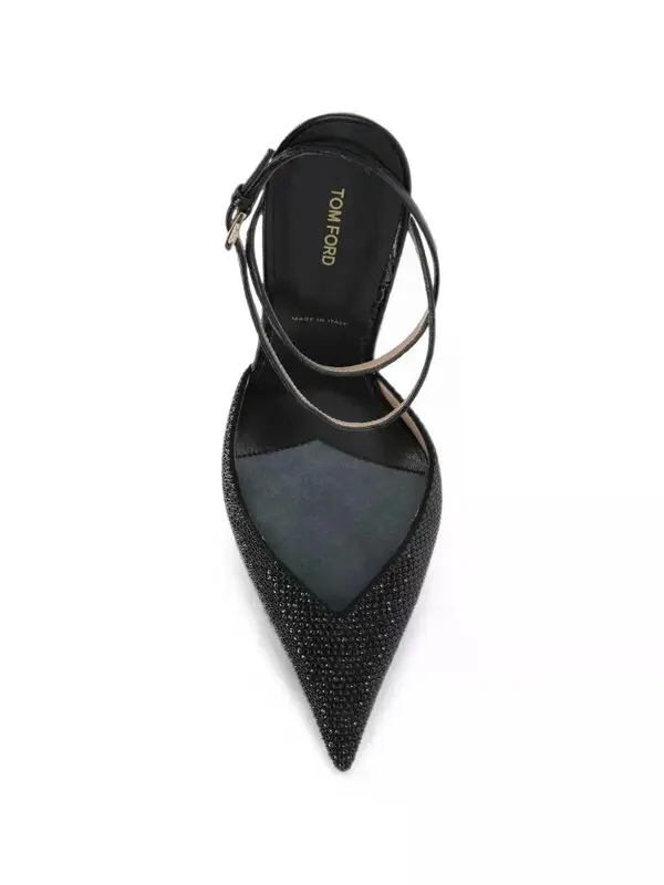 TOM FORD Selen Crystal-embellished Slingback Pumps
