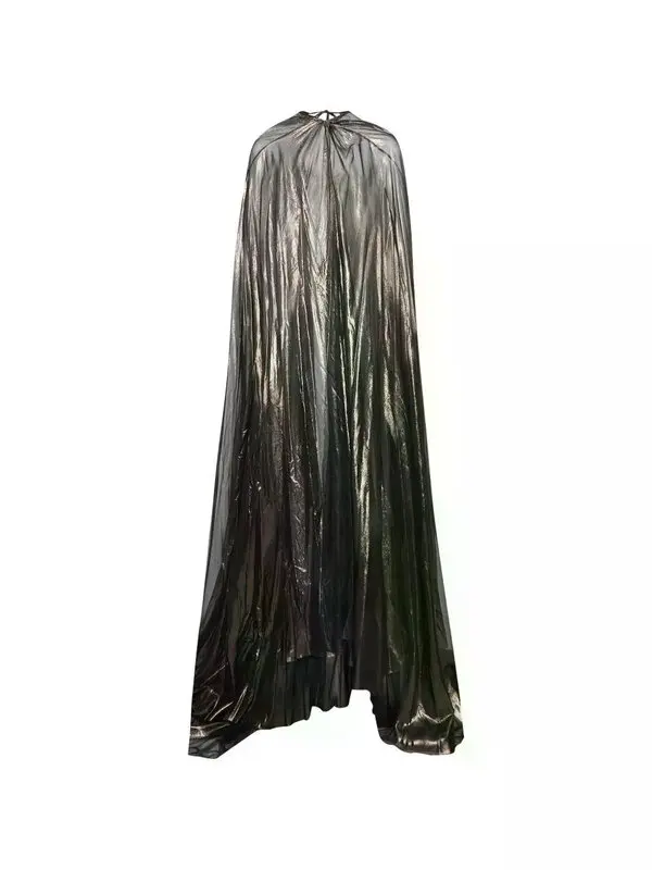 MARIA LUCIA HOHAN Celestina Sheer Metallic-effect Cape