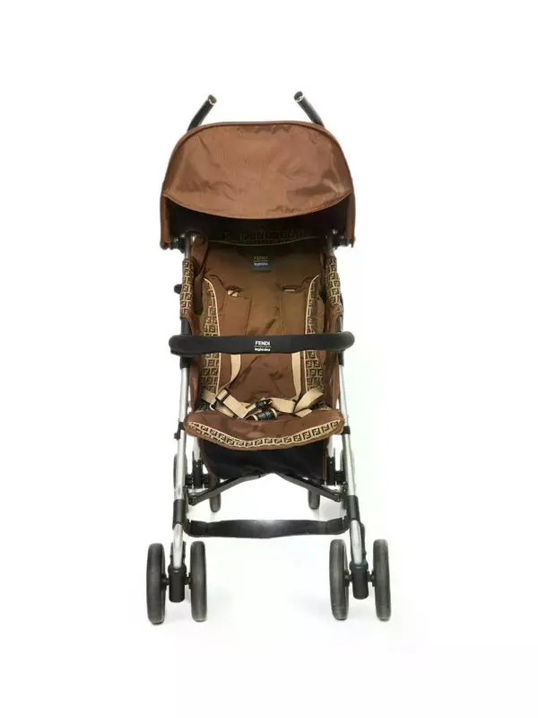 Fendi Ff Motif Foldable Stroller - Brown