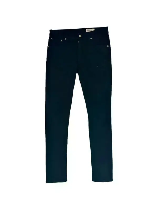 Alexander McQueen Logo-embroidered Slim-fit Jeans