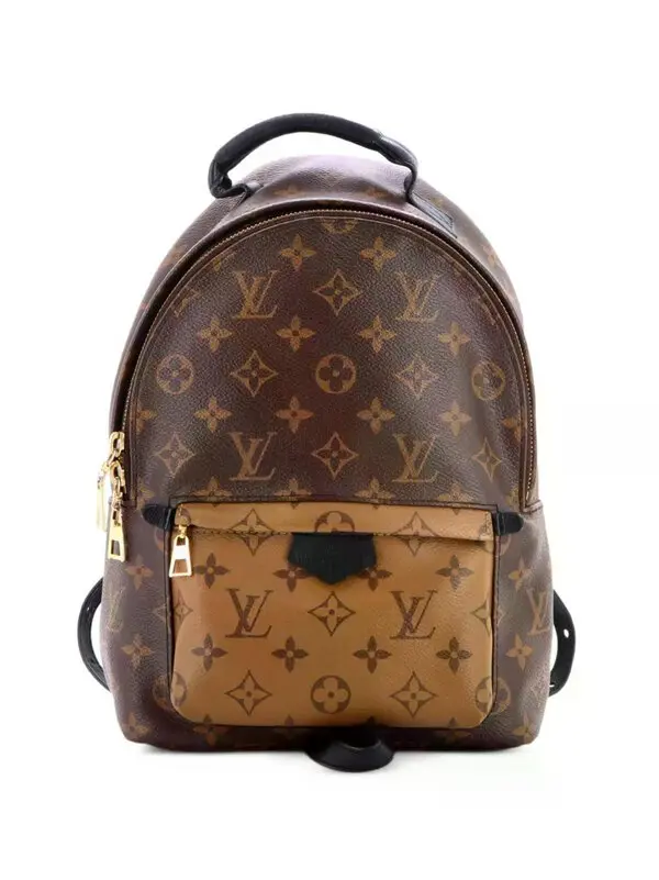 LOUIS VUITTON Palm Springs Reverse Monogram Canvas Pm Backpack - Brown