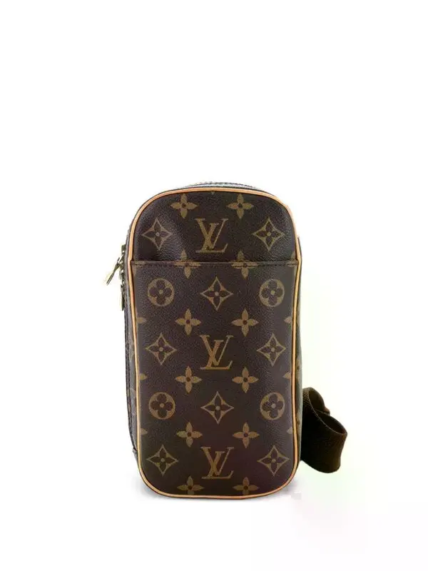 LOUIS VUITTON Pochette Gange Monogram Canvas Belt Bag - Brown