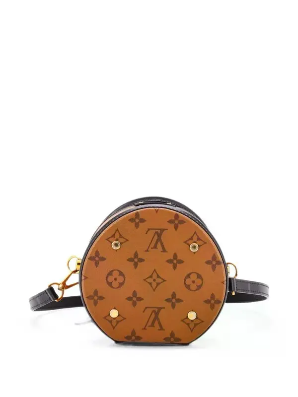 LOUIS VUITTON Cannes Handbag Reverse Monogram Canvas Satchel