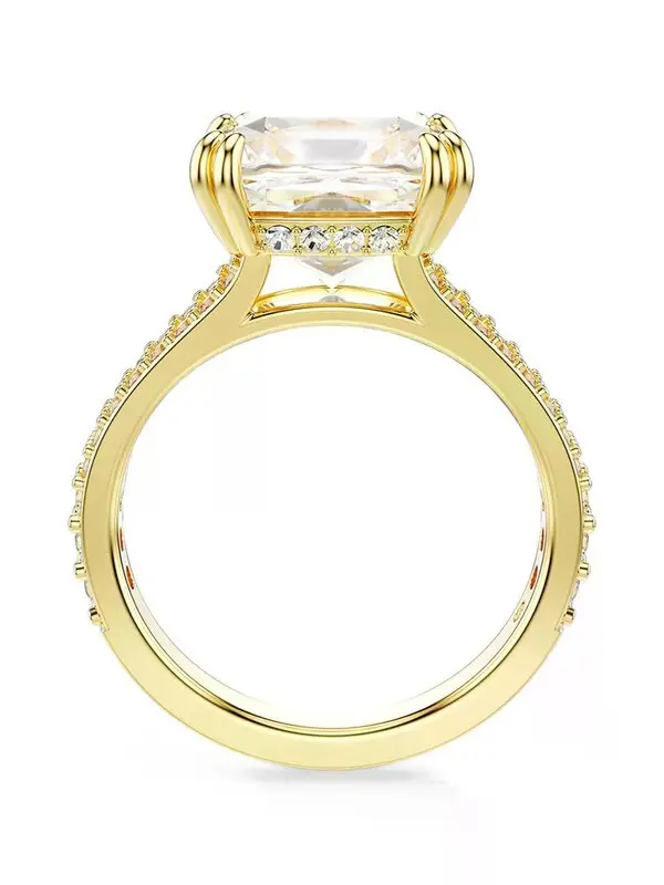 SWAROVSKI Stilla Cushion-cut Crystal-embellished Ring