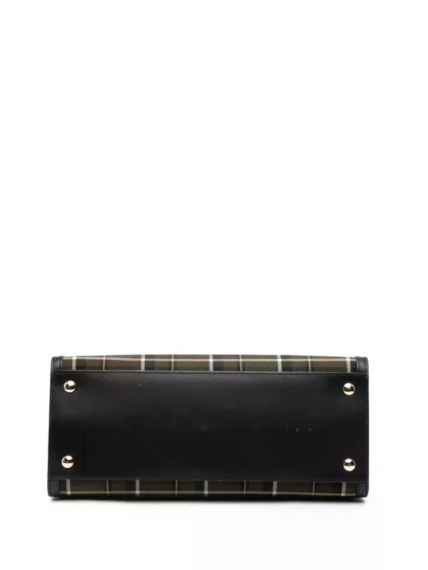 Burberry 2018-2023 Small Wool Tartan Title Satchel