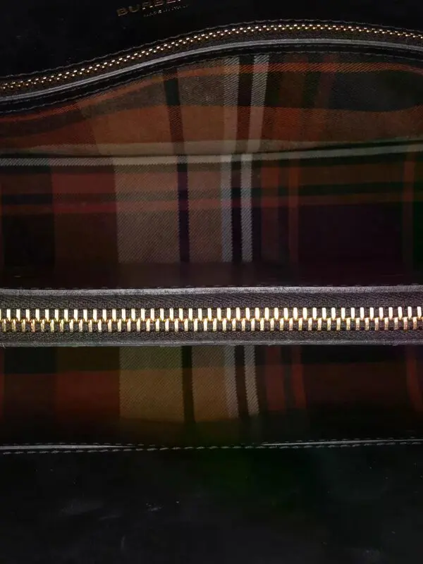 Burberry 2018-2023 Small Wool Tartan Title Satchel