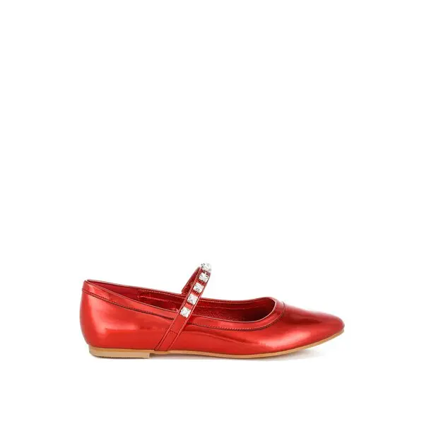 RAG & CO Gloxinia Metallic Mary Jane Ballerinas In By