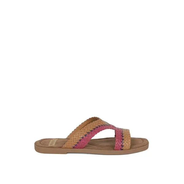RAG & CO Eirata Braided Real Leather Slip-on Flats In By