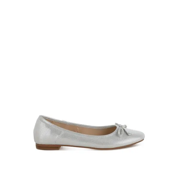 RAG & CO Agshin Metallic Ballet Flats In By