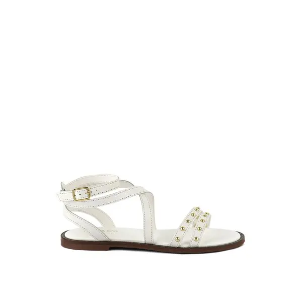 RAG & CO Corriane Studs Embellishment Off Strappy Sandals By - White