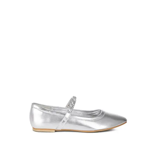 RAG & CO Gloxinia Metallic Mary Jane Ballerinas In By
