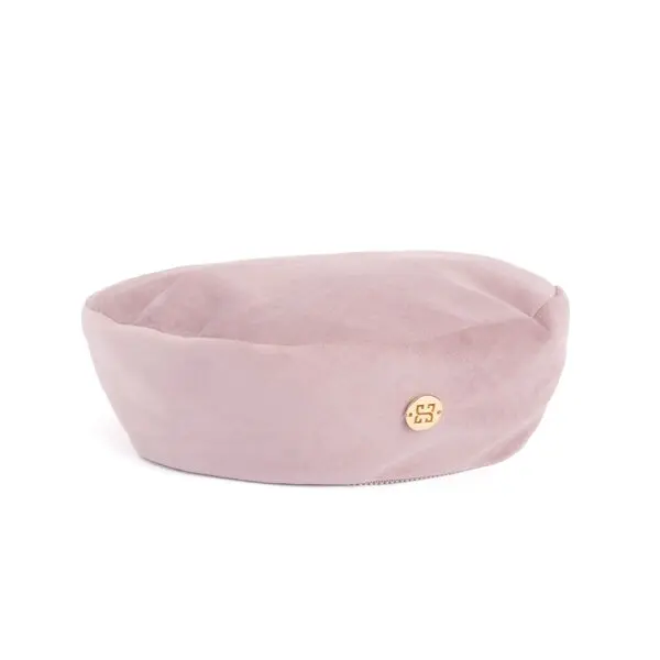 SIBI HATS Audrey Light Velvet Beret Hat - Pink