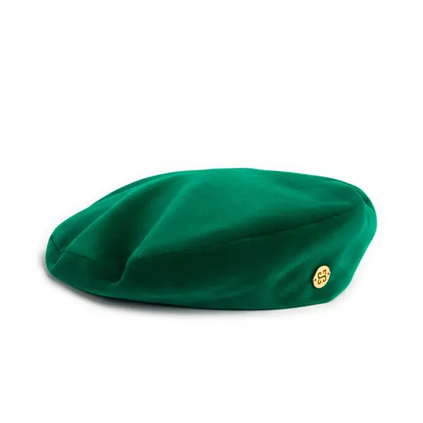SIBI HATS Audrey Velvet Beret Hat - Green