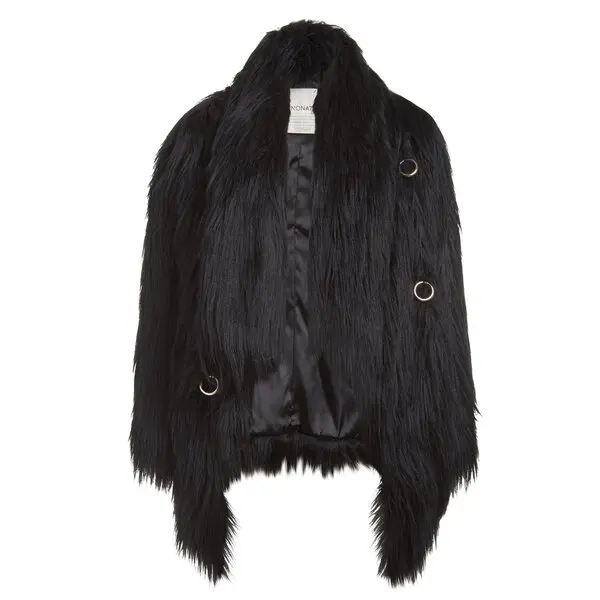 N'ONAT King Wrap Vegan Coat - Black
