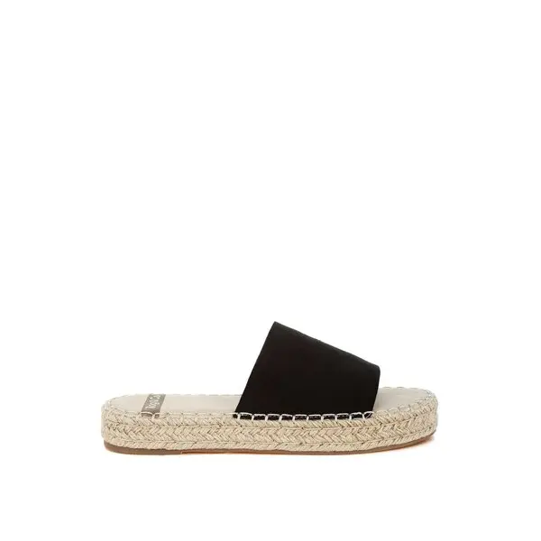 RAG & CO Huntra Real Soft Leather Espadrille Flatforms In By