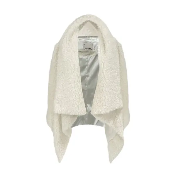 N'ONAT Neutrals Marie Teddy Fur Cardigan In Ivory