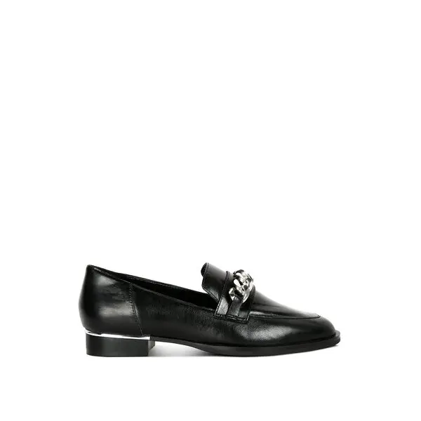 RAG & CO Pola Leather Horsebit Loafers By