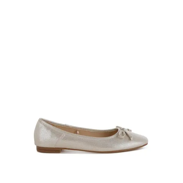 RAG & CO Agshin Metallic Ballet Flats In By
