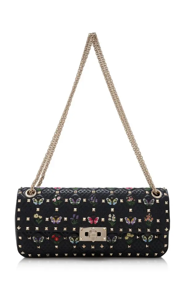 Valentino Garavani Rockstud Spike Leather Shoulder Bag