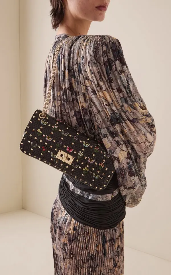 Valentino Garavani Rockstud Spike Leather Shoulder Bag