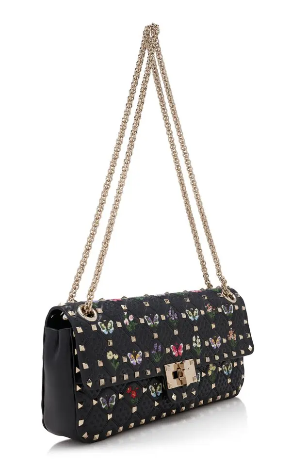 Valentino Garavani Rockstud Spike Leather Shoulder Bag