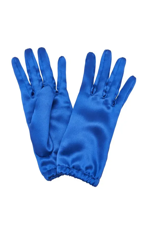 Valentino Garavani Stretch-silk Gloves - Blue