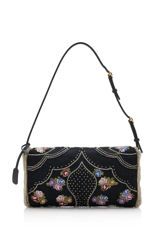 Valentino Garavani Devain Small Beaded Shoulder Bag