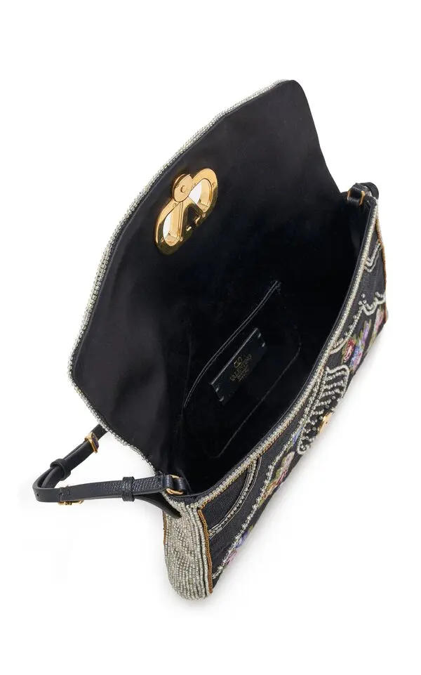 Valentino Garavani Devain Small Beaded Shoulder Bag